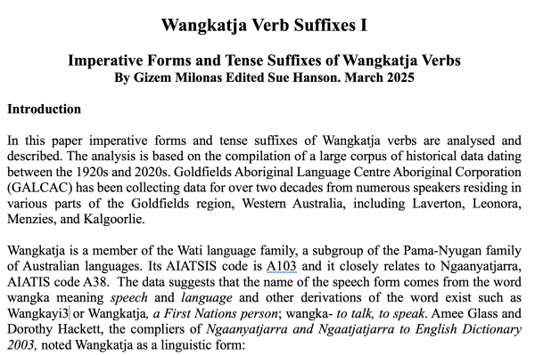 Goldfields Aboriginal Language Centre – Preserving our Languages for ...